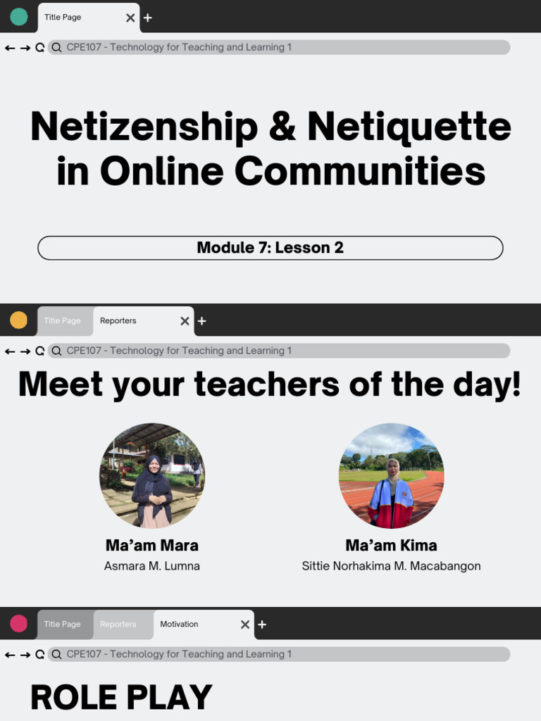 PDF Netizenship Netiquette | PDF | Learning | Cyberspace