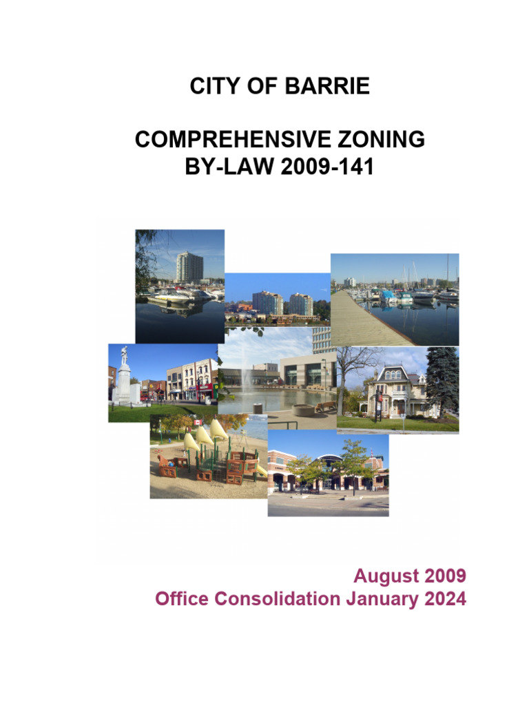 Zoning by Law 2009 141 City of Barrie | PDF | Building | Apartment