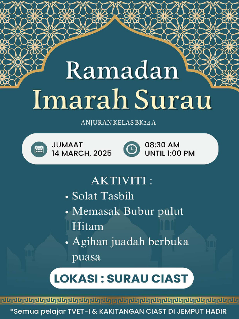 Poster Imarah Surau | PDF