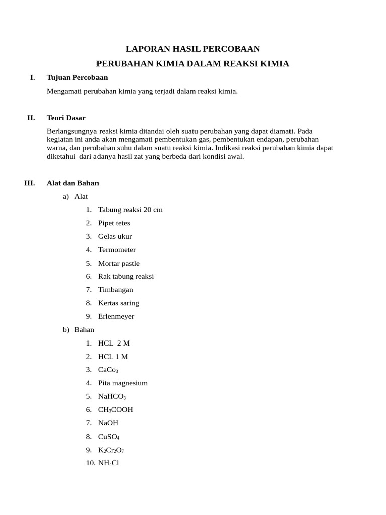 Laporan Hasil Percobaan | PDF