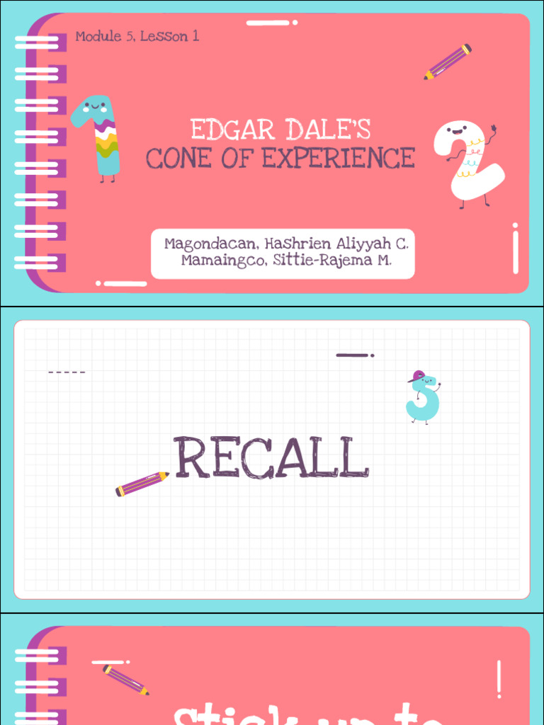 Edgar Dales Cone of Experience | PDF