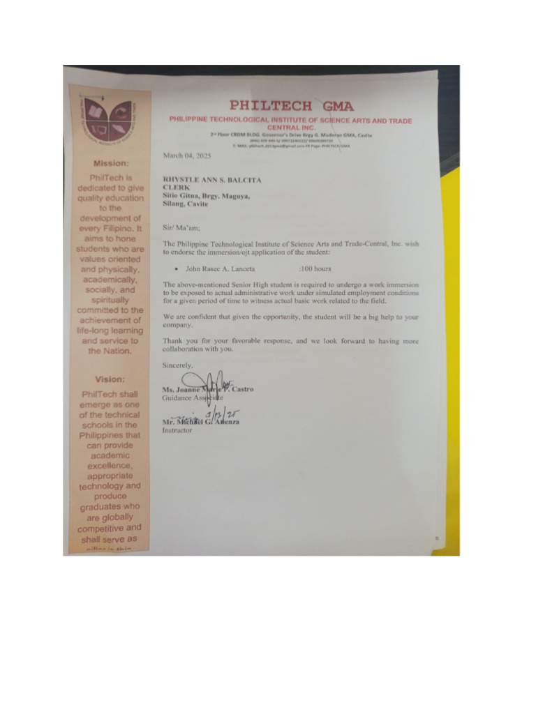 Humss4m4 Lanceta, John Rasec A., Sunga, Lenard D., Umandap, Jerome H | PDF