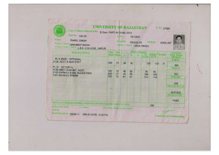 Final Marksheet - Compressed | PDF
