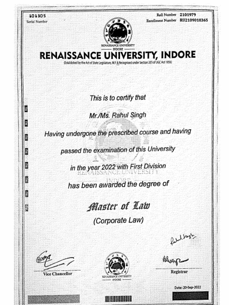 Education Certificates | PDF