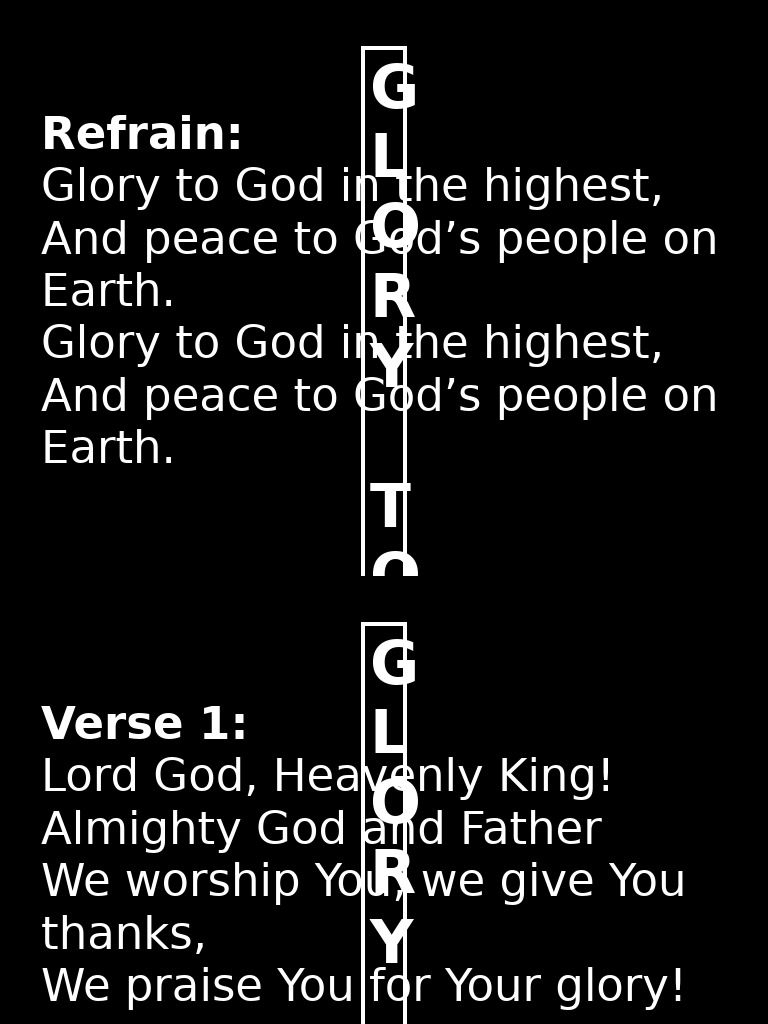 Glory to God Worship Lyrics | PDF