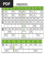 Time Table 2024 - 2025 | PDF
