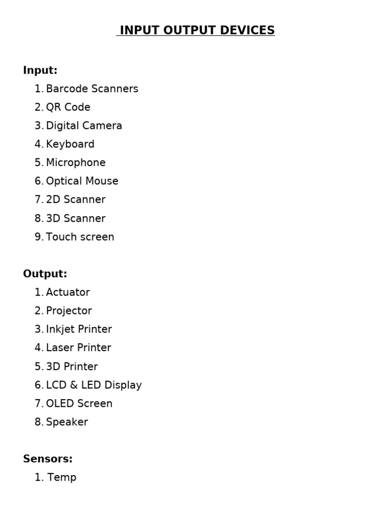 3.2 Input Output Devices | PDF | Image Scanner | Barcode