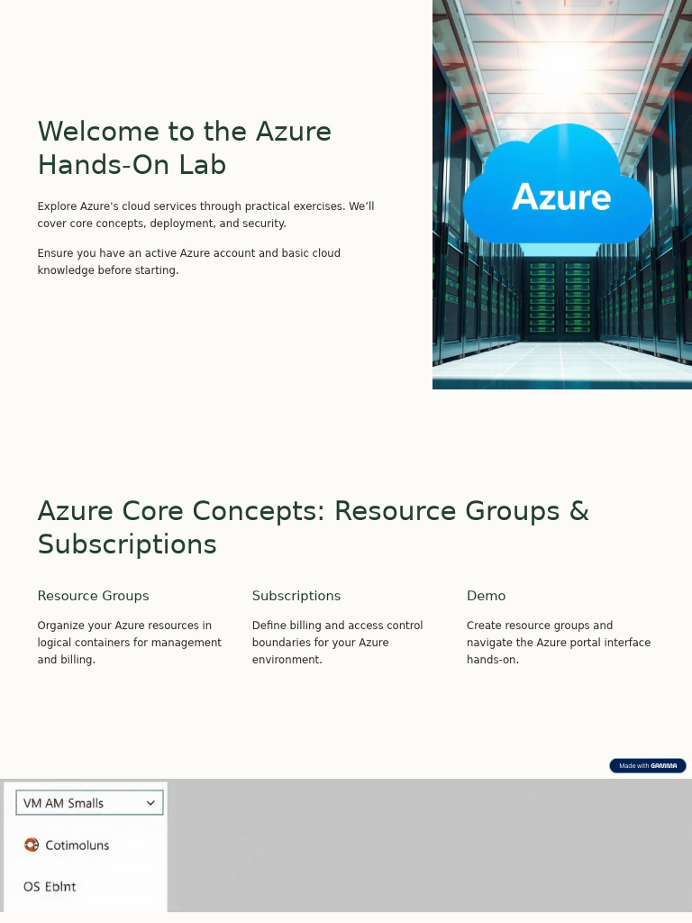 Welcome To The Azure Hands On Lab | PDF | Microsoft Azure | Virtual Machine