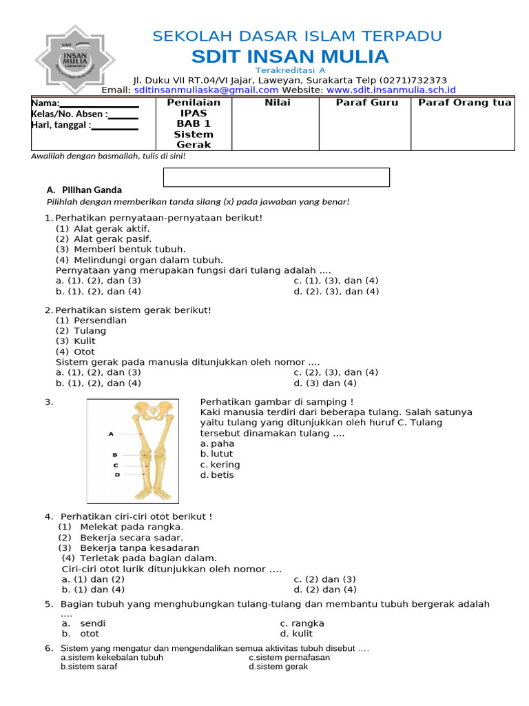 PH Ipas Bab 1 Kelas 6 | PDF
