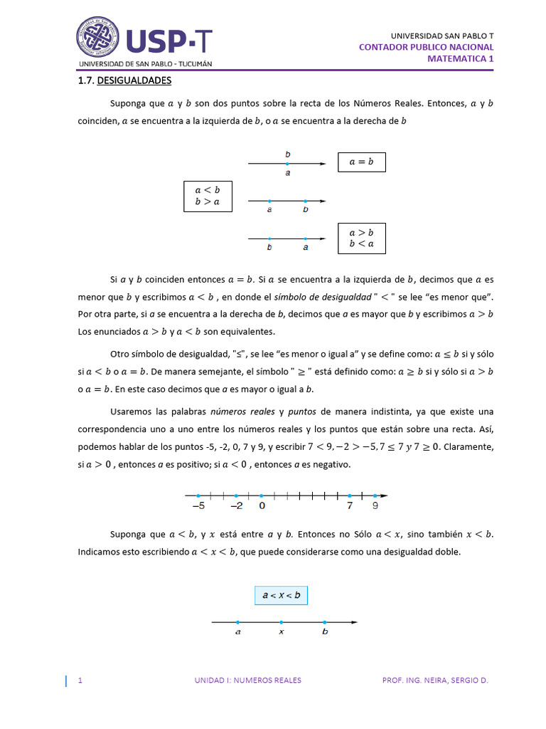 03 DESIGUALDADES INECUACIONES 2025 v1.0 | PDF | Desigualdad ...