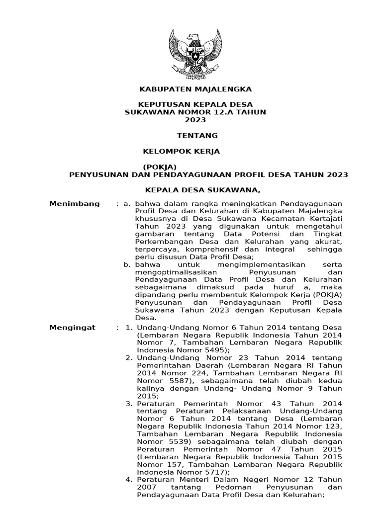 SK POKJA PROFIL2024 | PDF