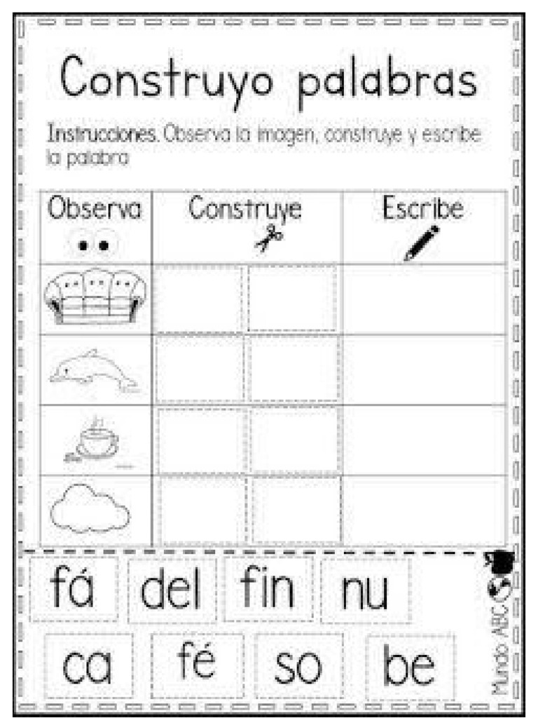 Construyo Palabras | PDF