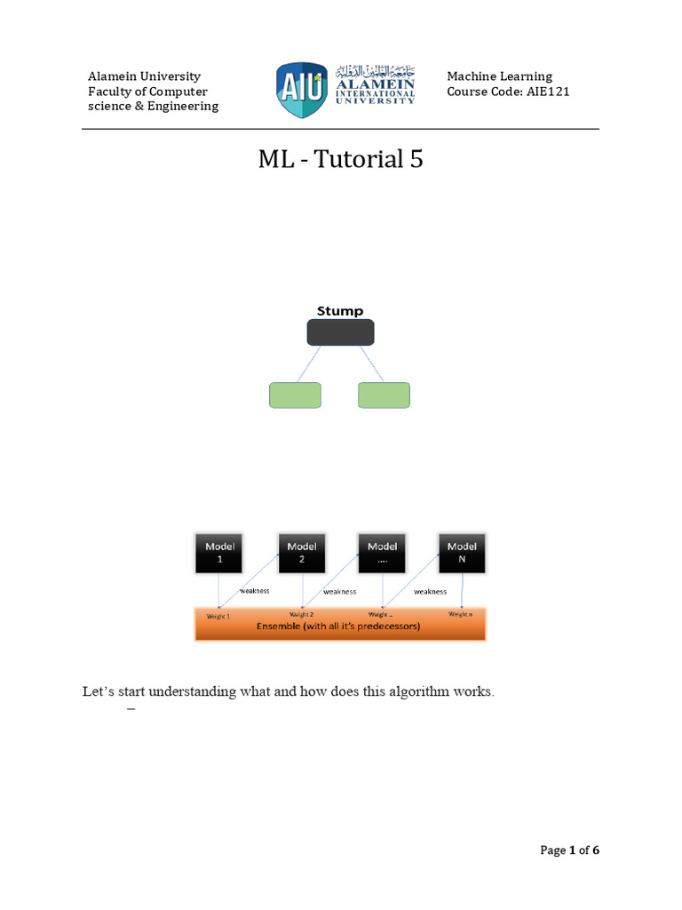 AIE121 Tut5 | PDF | Machine Learning | Learning