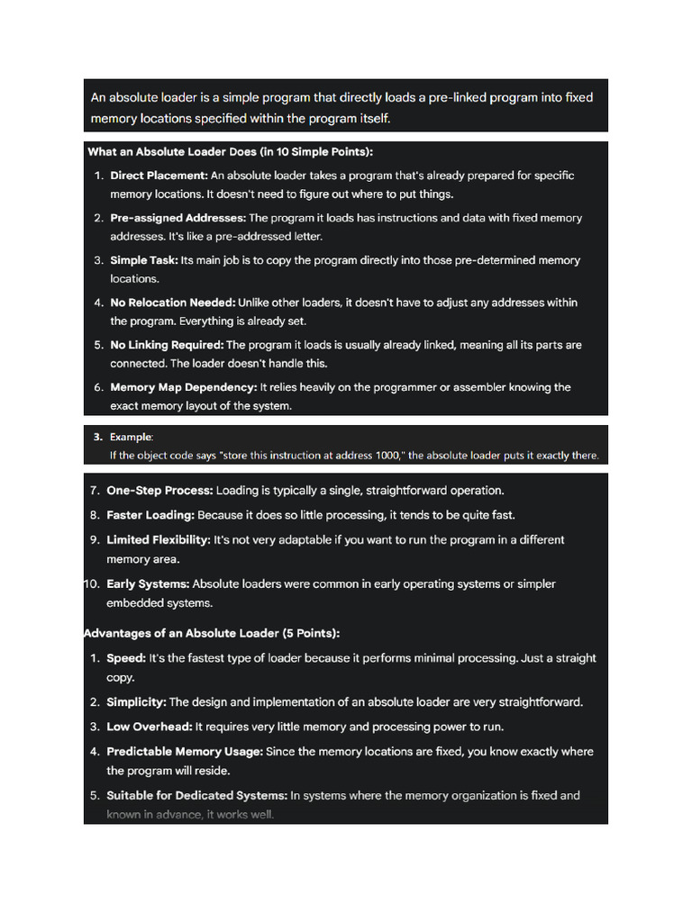 Absolute Loader | PDF
