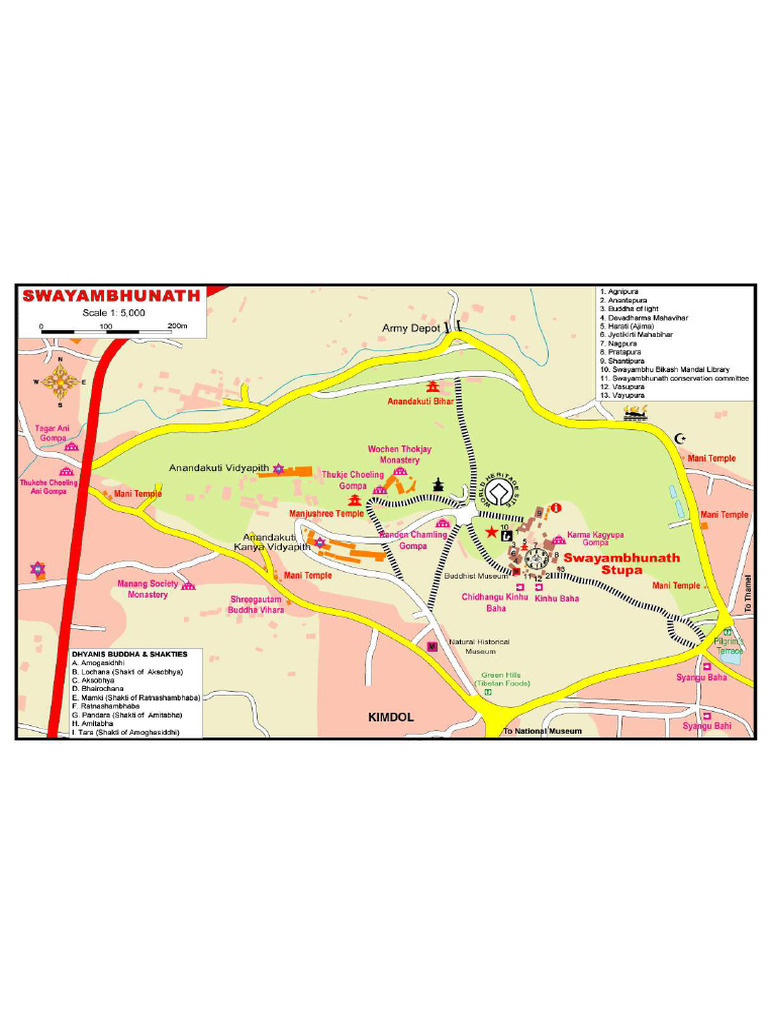 Map of Swayambhunath | PDF