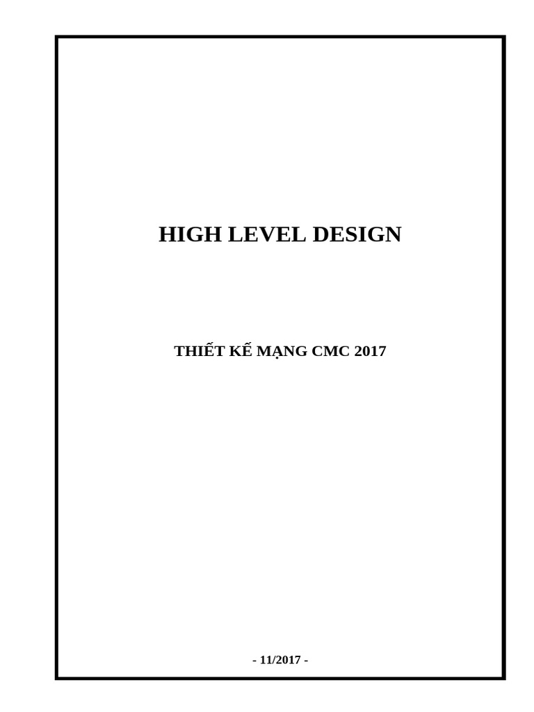 Core-CMC-2017 HLD v2.5 | PDF
