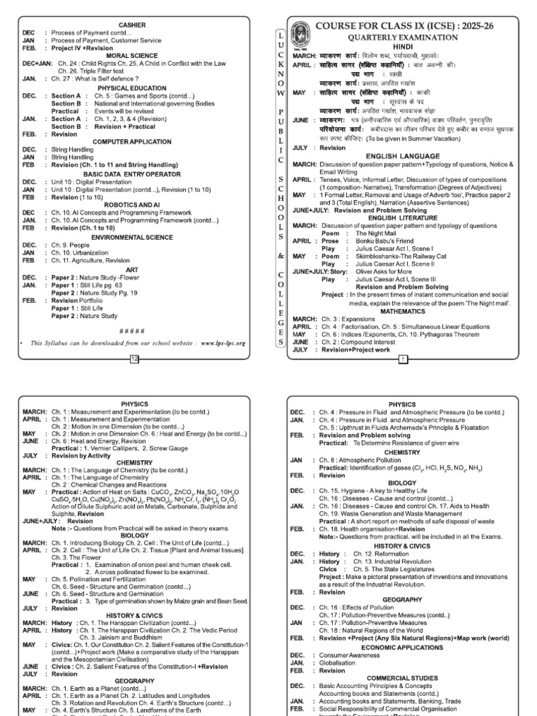 9 Icse | PDF