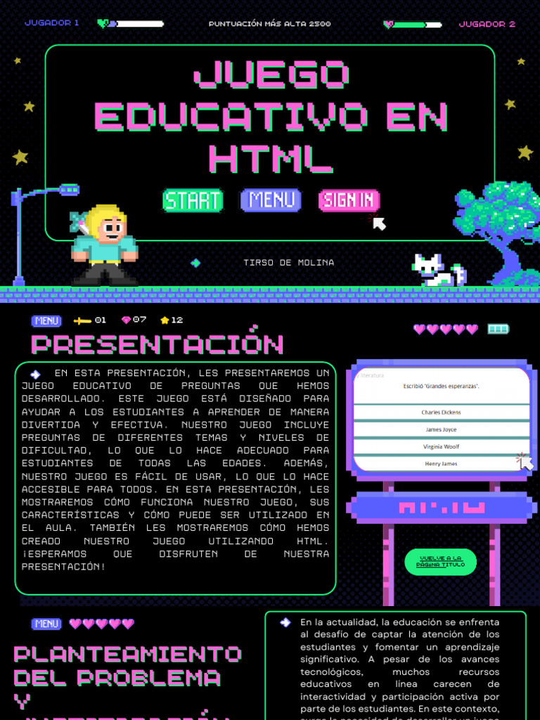 Proyecto Juego educativo | PDF | HTML | Script Java