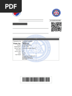 LTO Official Receipt Sample 2024 | PDF | Receipt | Transport