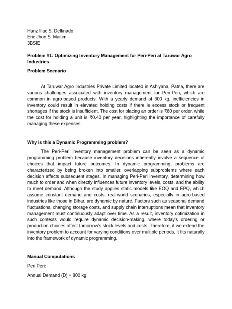 Dynamic Programming Group Activityasdasd | PDF | Dynamic Programming ...