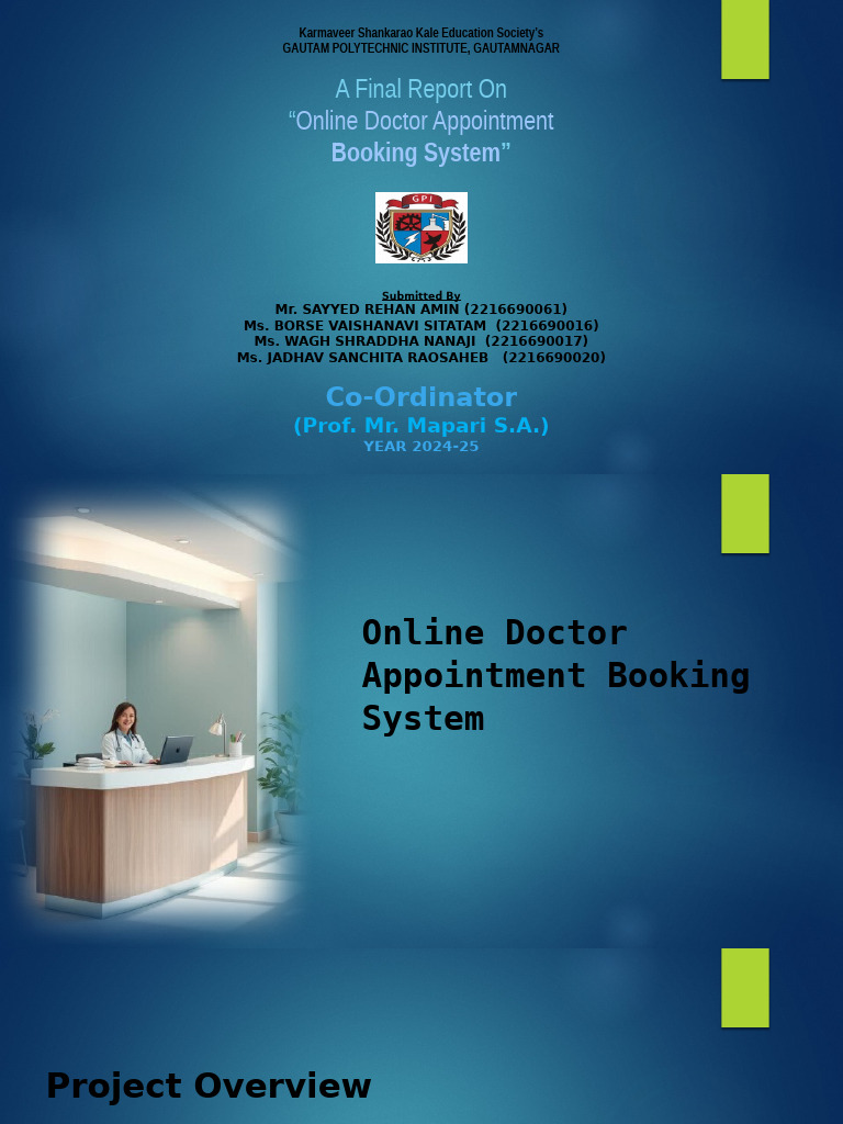 Online Doctor Appointment Booking System | PDF | Databases | Client ...