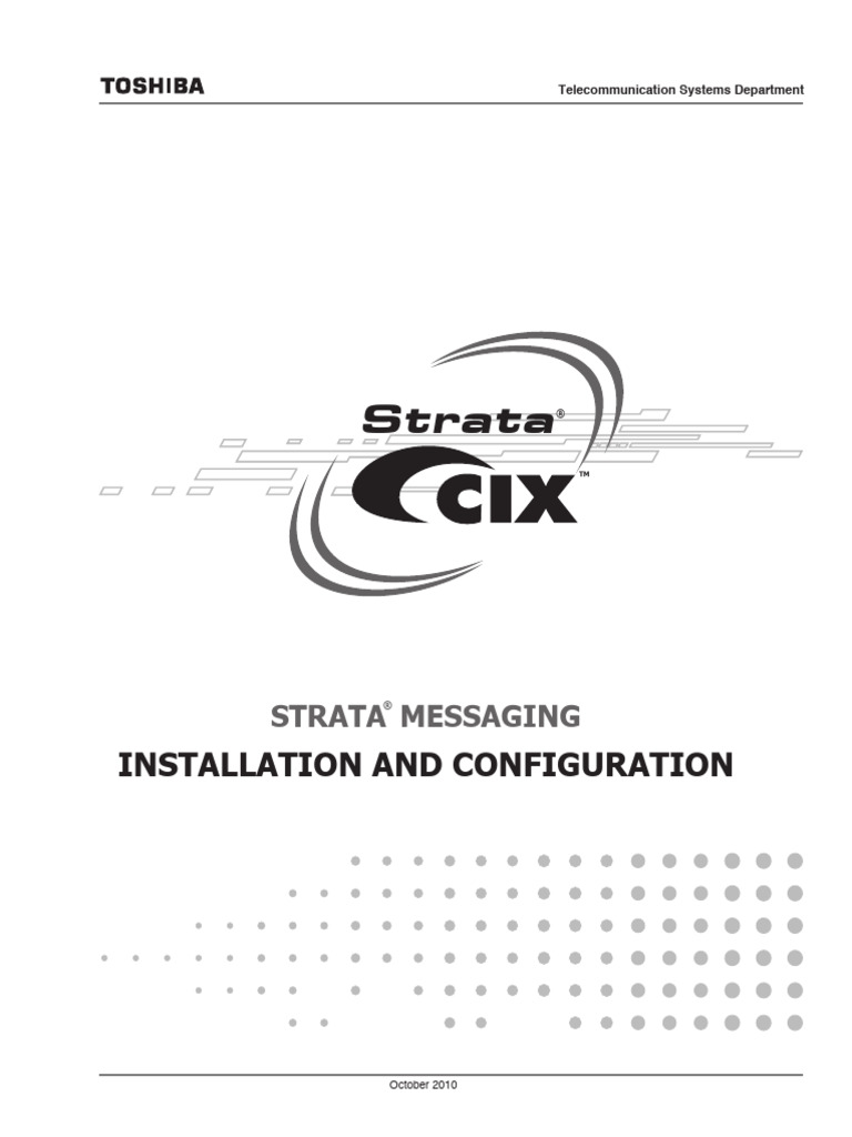 Strata Messaging Installation & Configuration | PDF | Ip Address | Fax