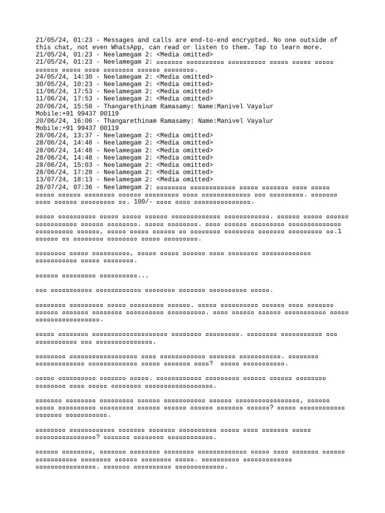 WhatsApp Chat With Neelamegam 2 | PDF