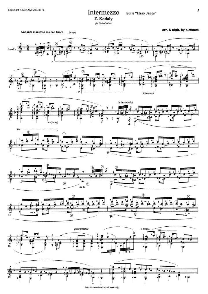 Intermezzo Kodaly | PDF