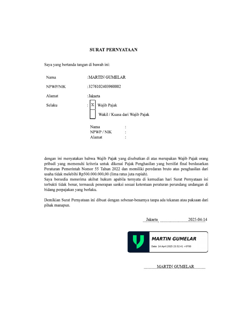 Signed Msme Declaration | PDF