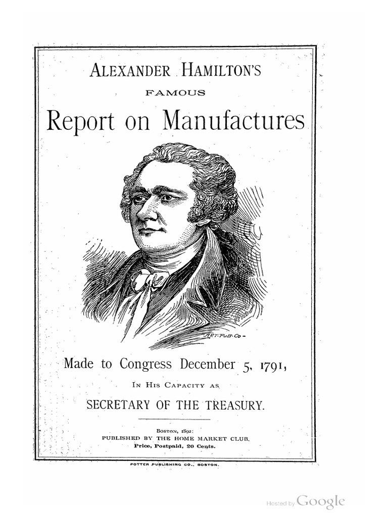 Report on Manufactures OCR | PDF | Labour Economics | Free Trade