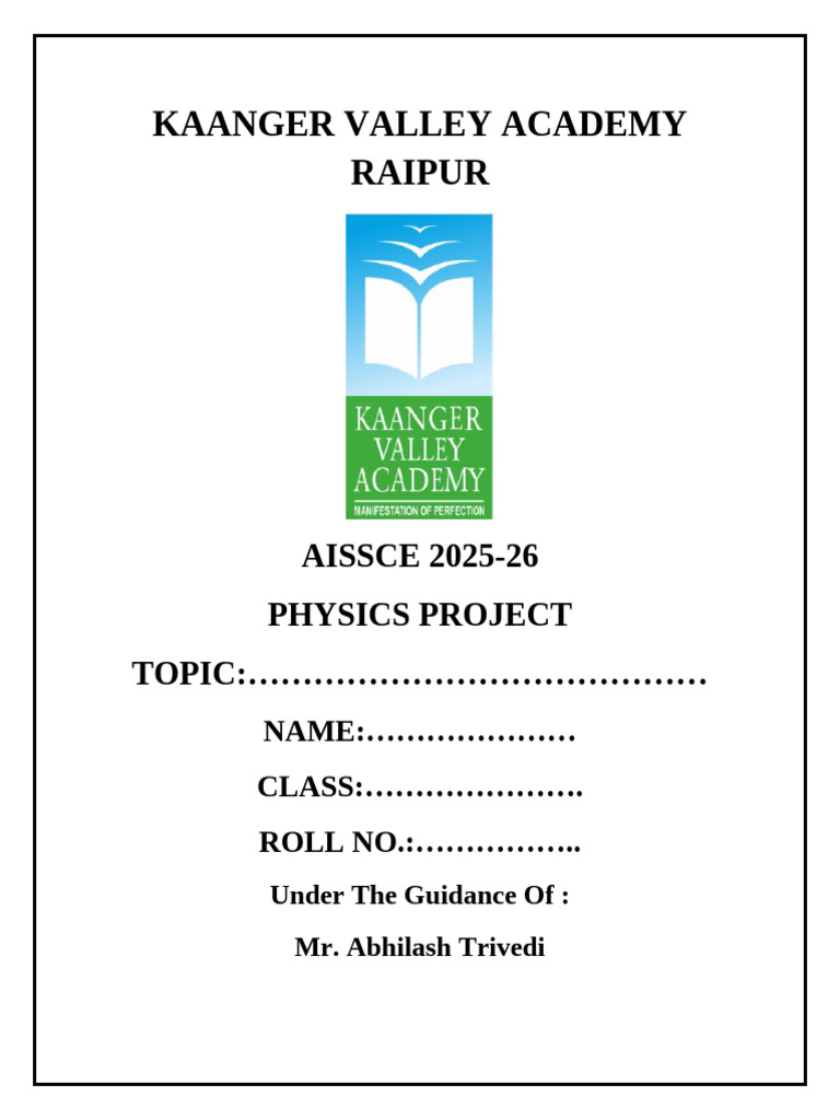 Project Front Page | PDF