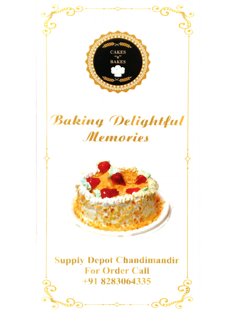 Cakes & Bakes Menu | PDF