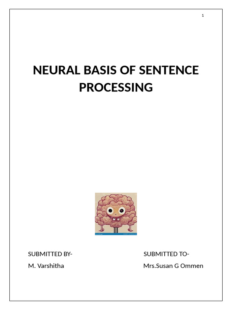 NEURAL BASIS OF SENTENCE PROCESSING | PDF | Semantics | Syntax