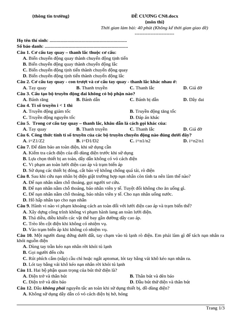 DỀ CƯƠNG CN8.docx 720c6b 15 03 2025 | PDF