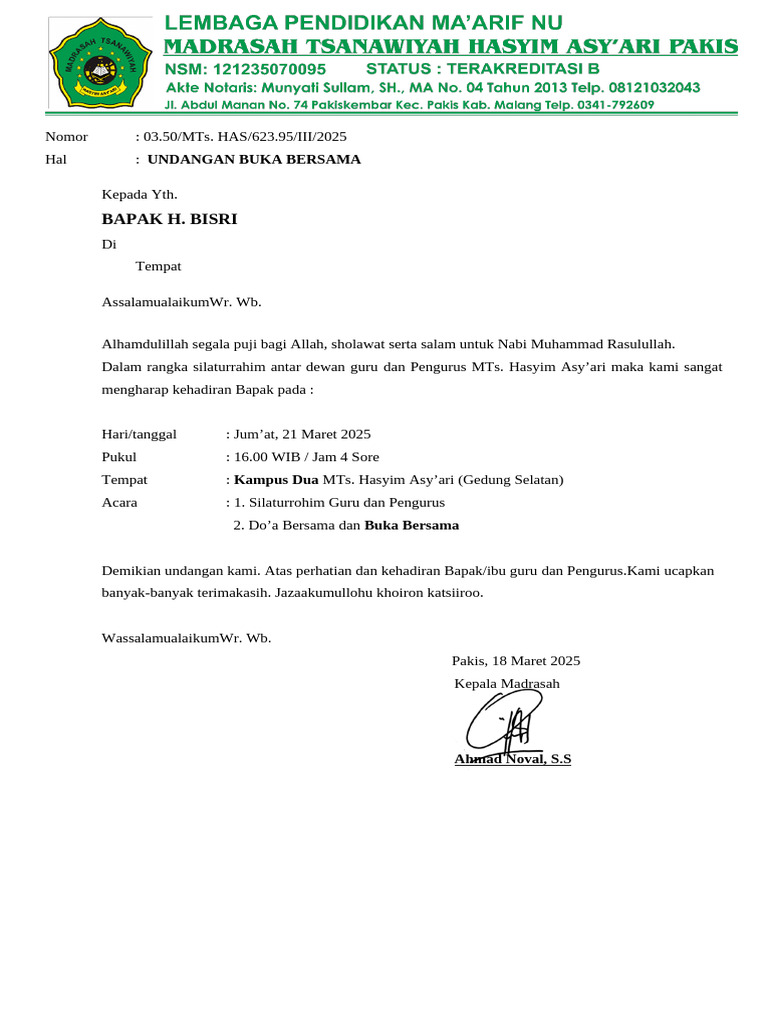 Undangan Bukber | PDF