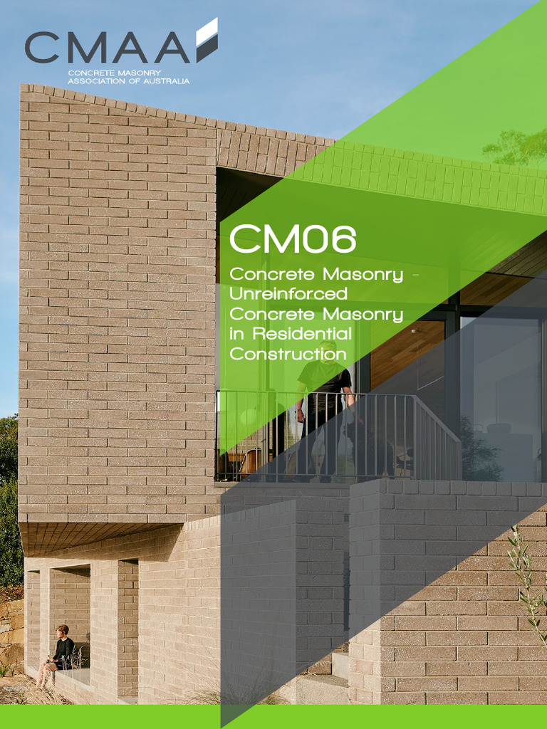 CM06 - Concrete Masonry - Using Unreinforced Concrete Masonry in ...