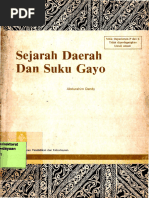 Mengenal Suku Gayo dan Kebudayaannya | PDF