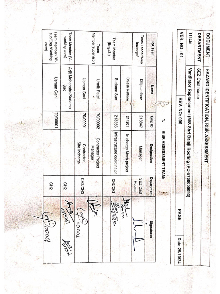 Hira & Rescue Plan SBR | PDF