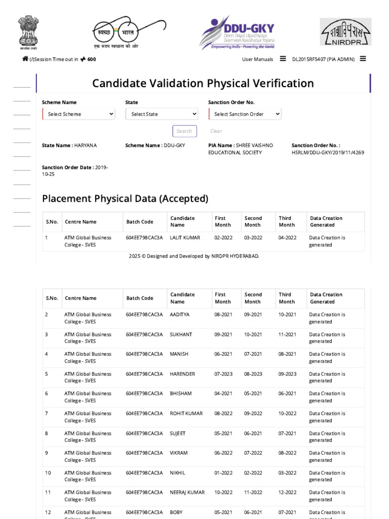 Candidate Validation Physical Verification | PDF