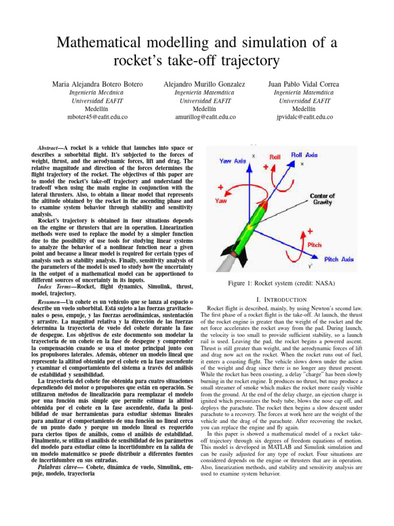 Rocket Trajectory Simulation | PDF | Rocket | Acceleration