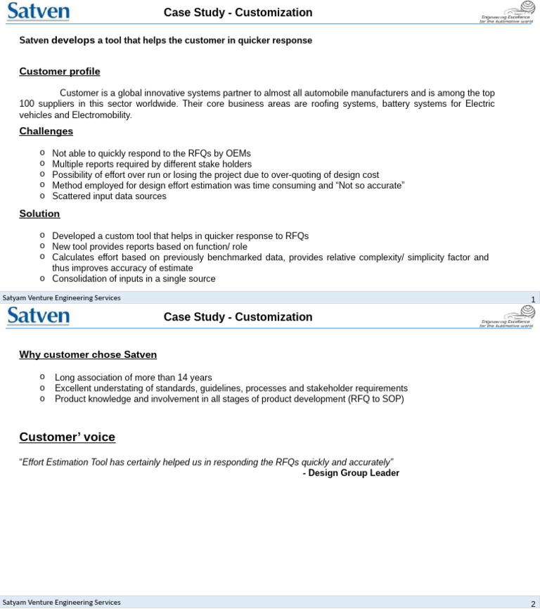 Case Study CAD Customization | PDF