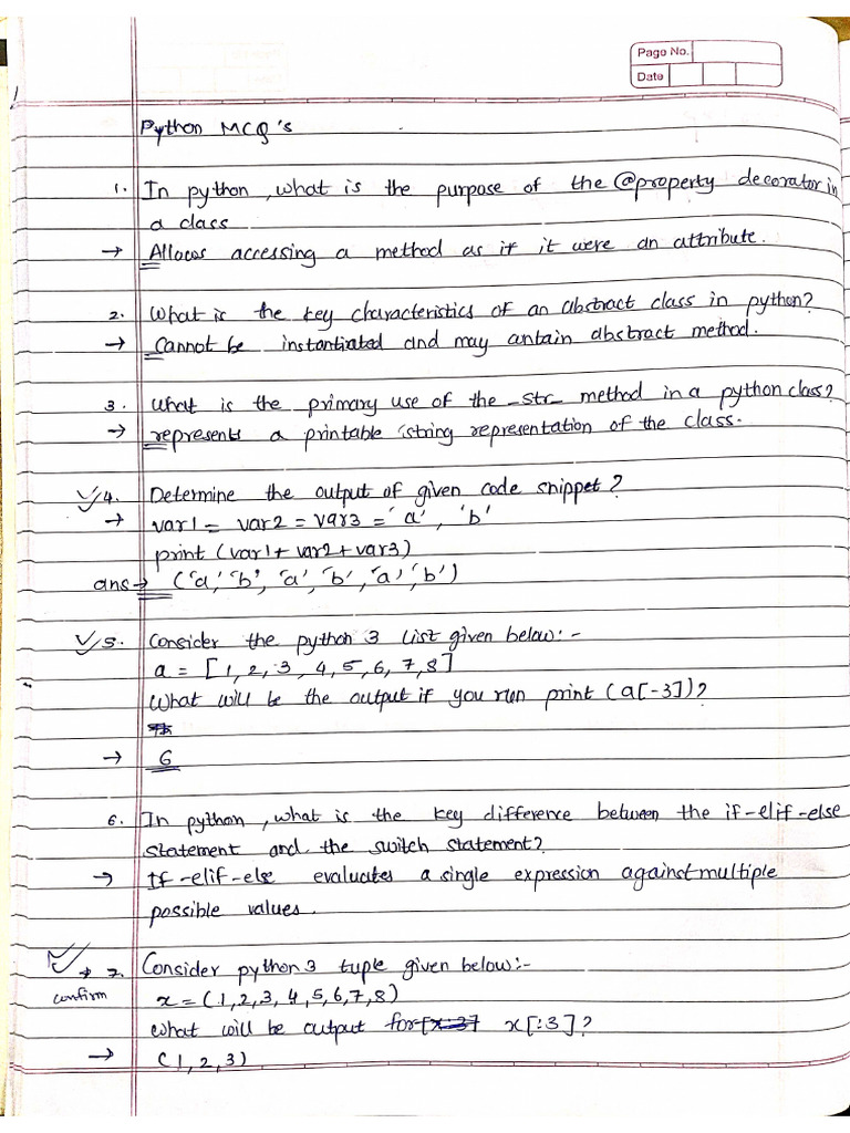 Doselect 101 Python Dsa Pastmcqs | PDF