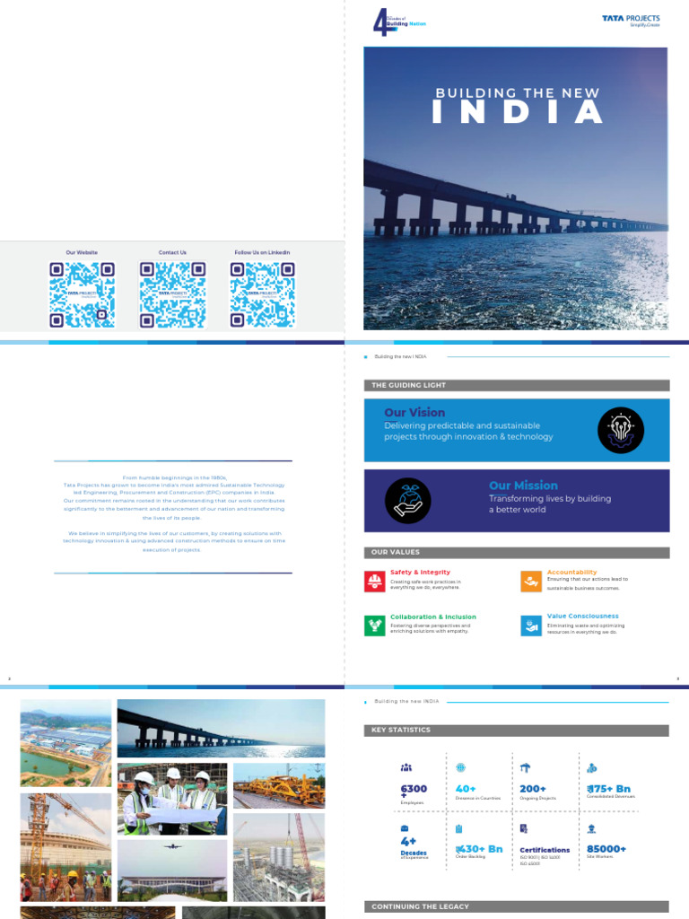 Tata Projects Corporate Brochure PDF | PDF | Sustainability ...