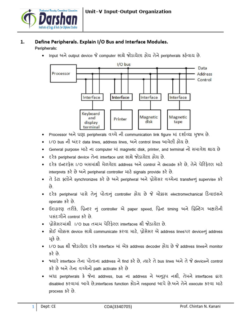 COA Unit-5 Gujrati | PDF