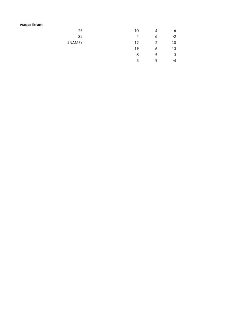 New Microsoft Excel Worksheet1 | PDF