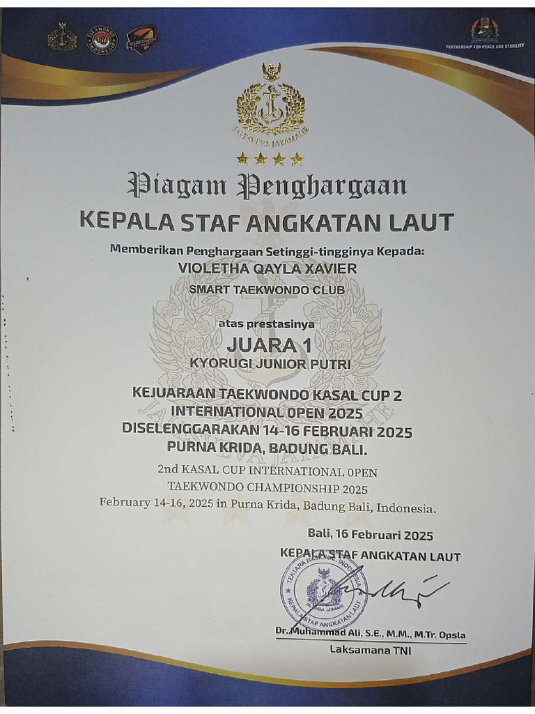 sertifikat prestasi | PDF