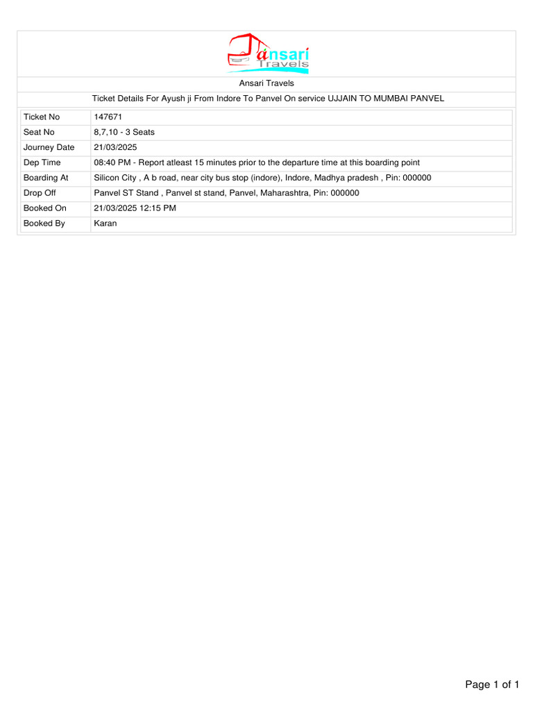 Ticket 2 | PDF