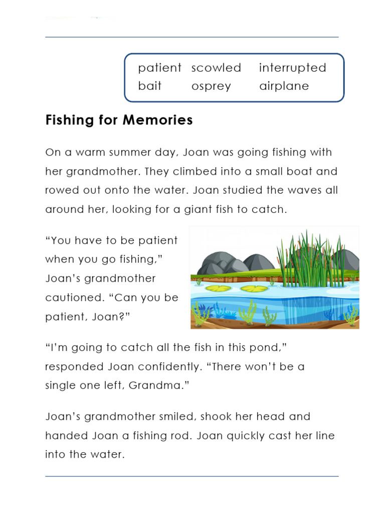 Fishing for Memories: A Grandmother's Lesson | PDF