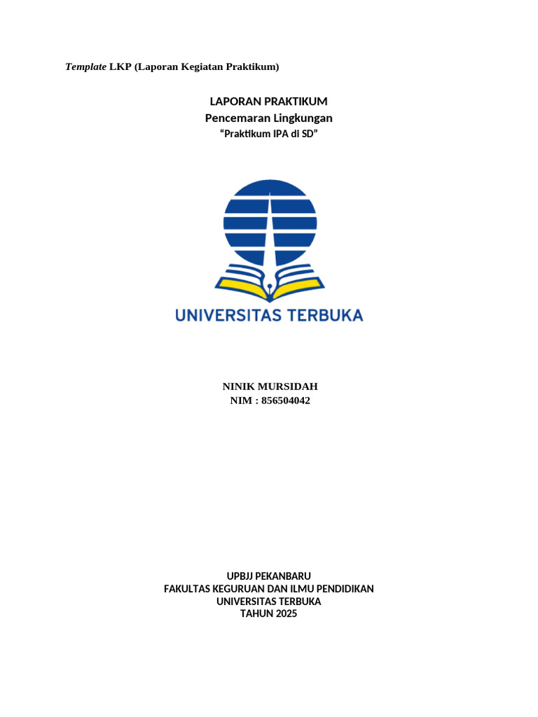 Vidio Dan Modul 2 KP 1 Ekosistem Dan KP 2 Pencemaran Lingkungan Dan Praktikum 1 Mandiri Yaitu ...