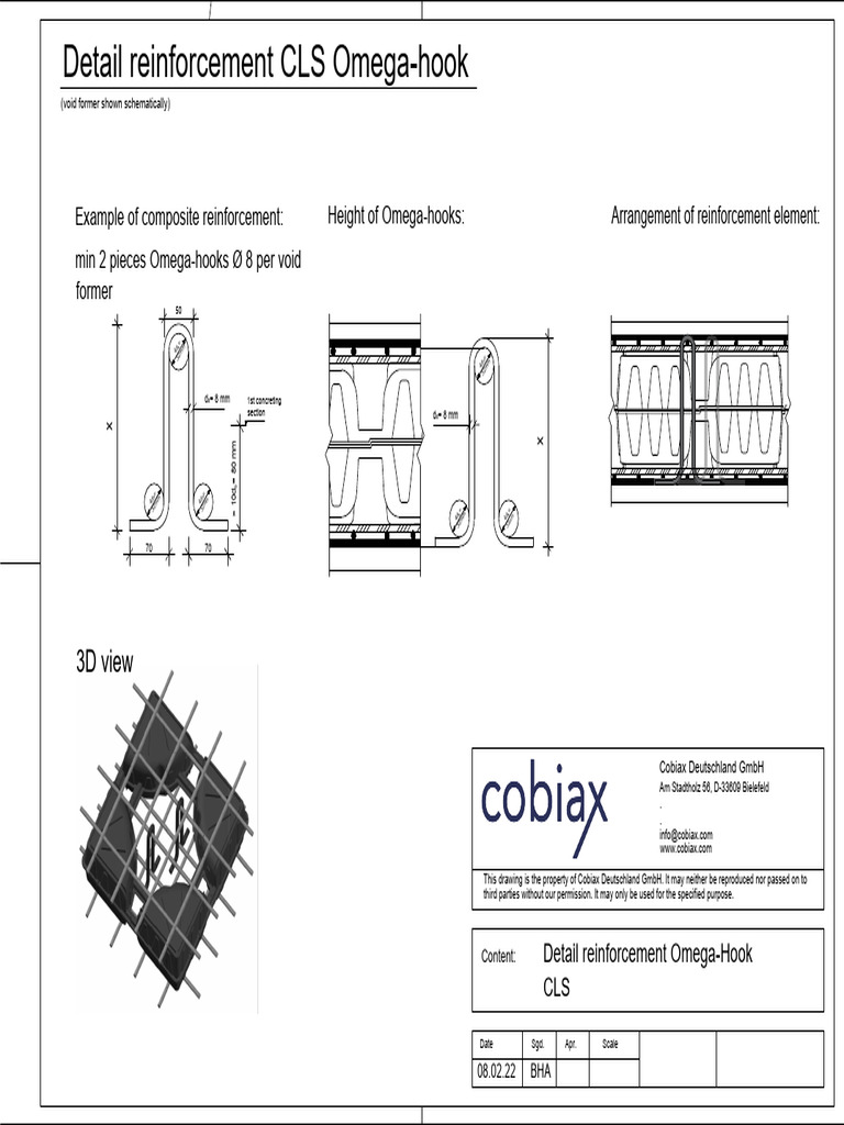 Omega-Hook Reinforcement Details | PDF | Concrete | Composite Material